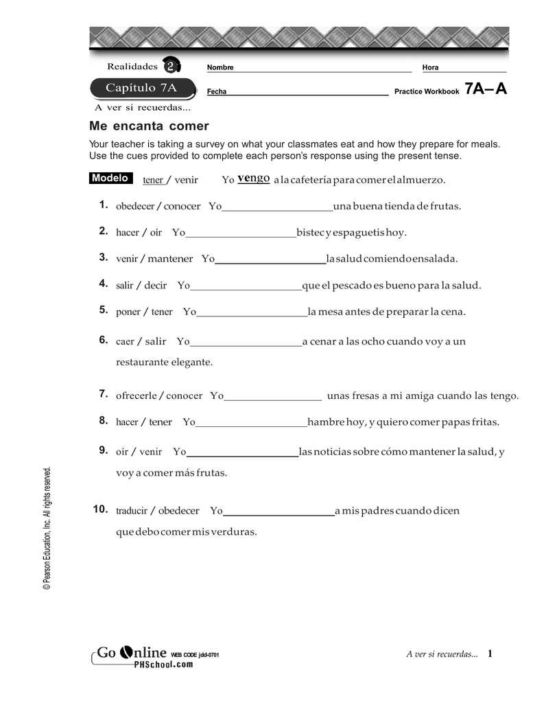 Realidades 5A Answer Key Bestseller Practice Workbook Realidades 2 Realidades 5A Answer Key Bestseller Practice Workbook Realidades 2